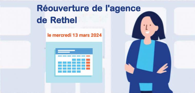 CAF - Réouverture de l'agence Caf de Rethel